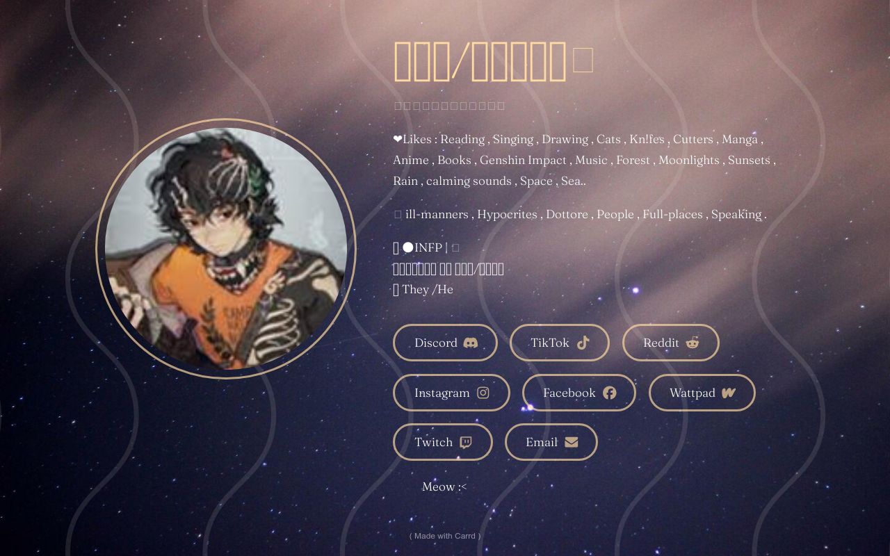 Kioshi's infp